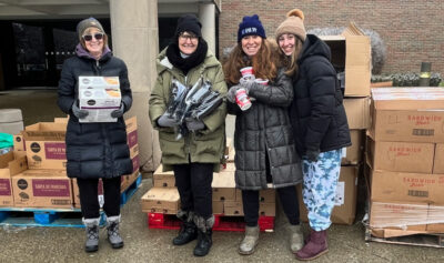 Faces & Places: Temple Israel Volunteers Pass Out Food To Families in ...
